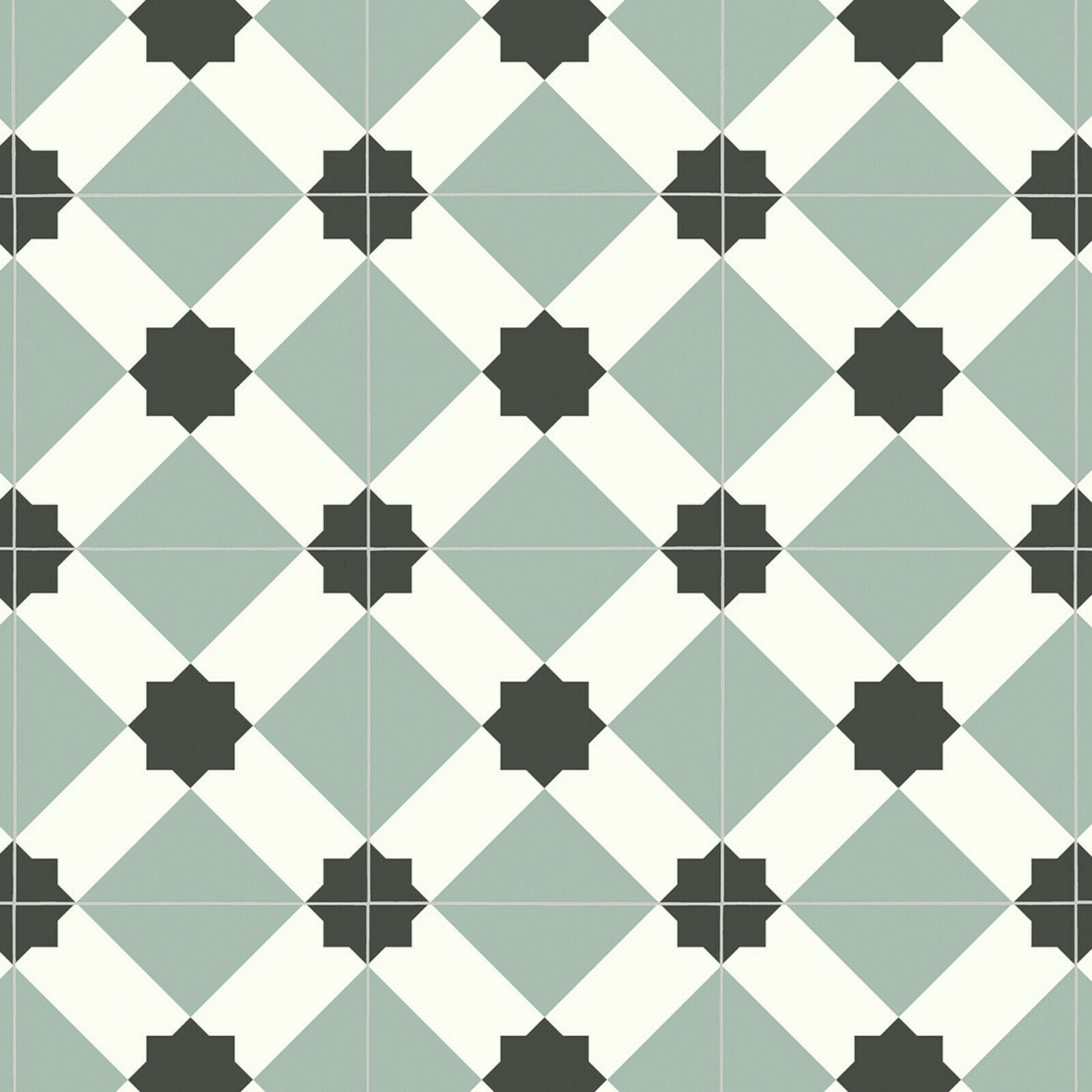 Sage Stars and Diamonds Tile Style Comet Vinyl Flooring – More For Your ...